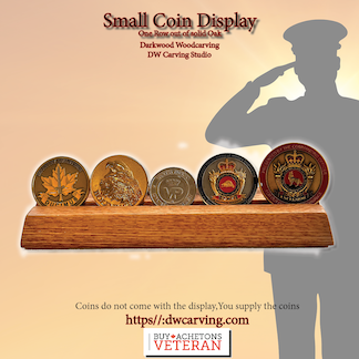 Challenge Coin Displays Pace Stick and sword display and collectors display